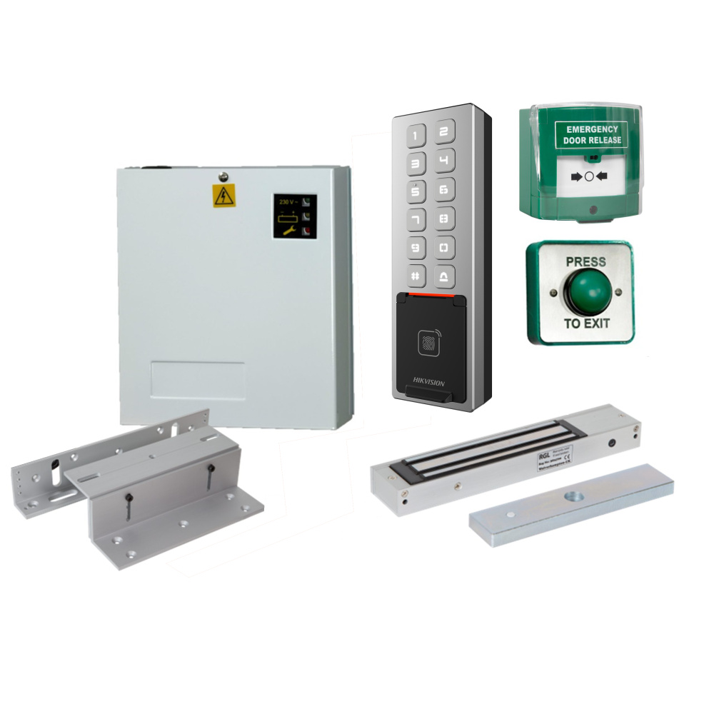 Hikvision Single Door Access Control Kit With Keypad, Prox, Fingerprint - Hikvision-Single-Door ...